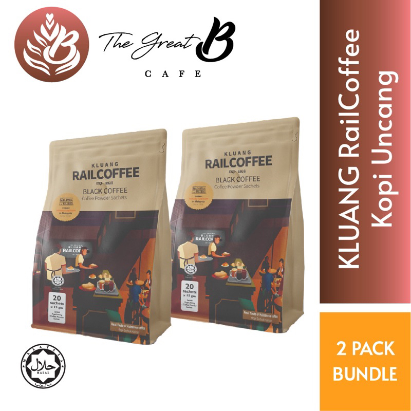 Bundle : Original Kluang Rail Coffee - Kopi Uncang 20s x 15gm x 2packs ...
