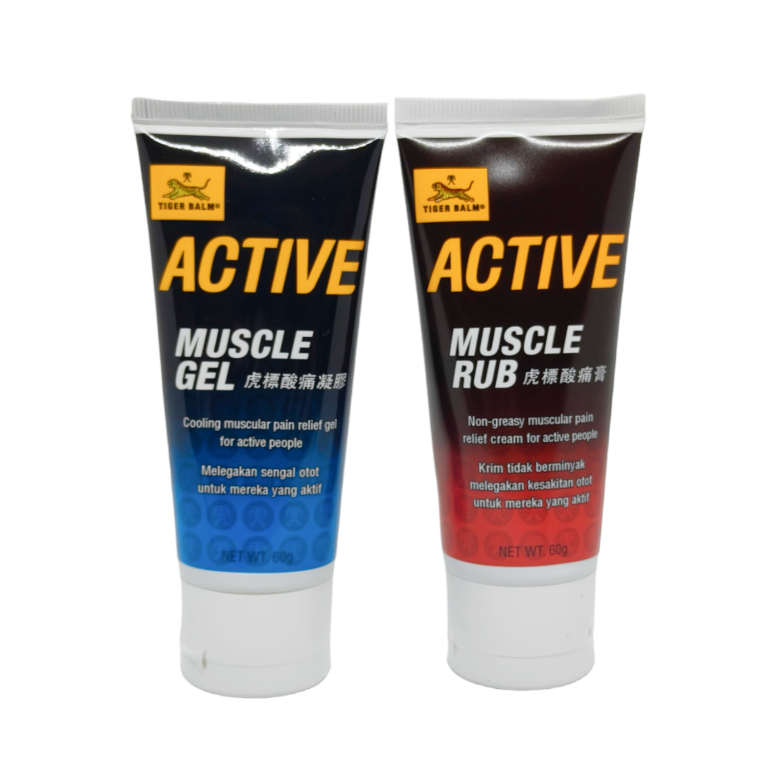 Tiger Balm Active Muscle Gel 60g / Muscle Rub 60g (Pain Relief Gel/ Gel ...