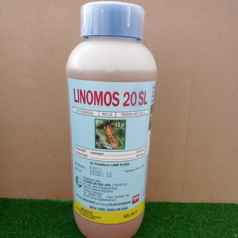 Linomos 20SL /Insecticide / Racun Serangga / acetamiprid / 杀虫剂1L ...