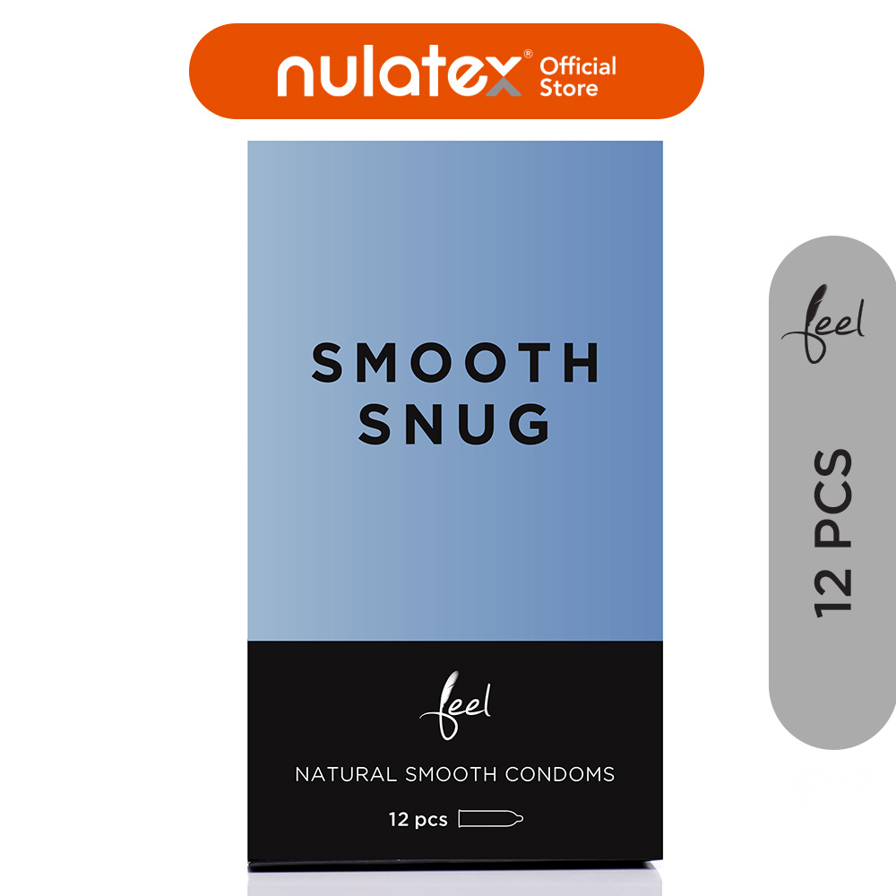 Nulatex Feel Smooth Snug Natural & Seamless Condoms (12 Pcs) | Kondom ...