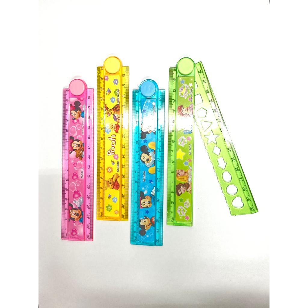 30cm Foldable Ruler No:8810 Princess&Mickey Mouse / Pembaris Lipat ...