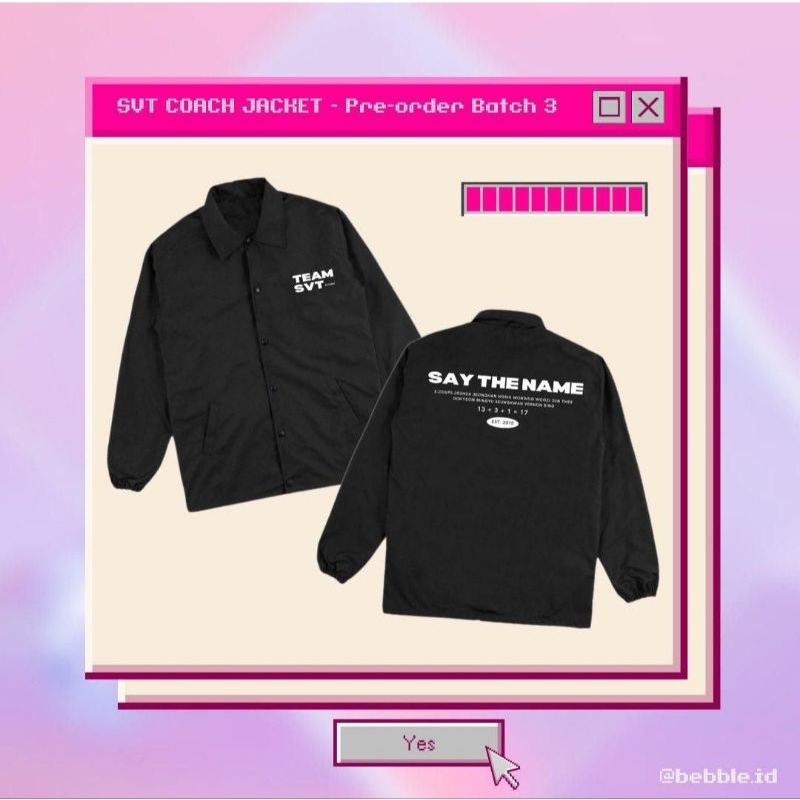 SVT COACH FANMADE JACKET | Shopee Malaysia
