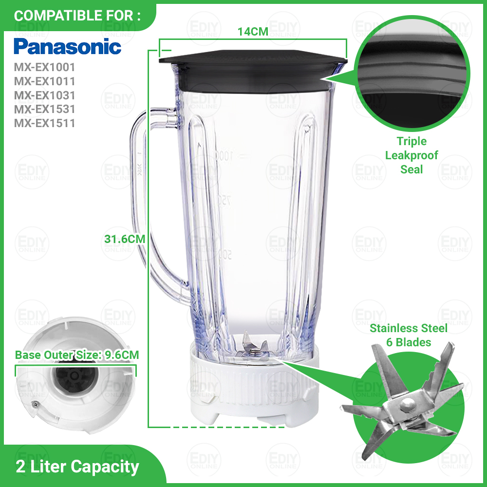 BLENDER JUG DRY MILL GRINDER FOR MX-EX1001 MX-EX1011 MX-EX1031 MX-EX1511 MX-EX1531 搅拌机 | Shopee ...