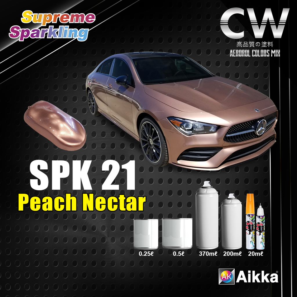 2K Paint 【 AIKKA SPK21 Peach Nectar 】 SUPREME Sparkling Colour Car ...