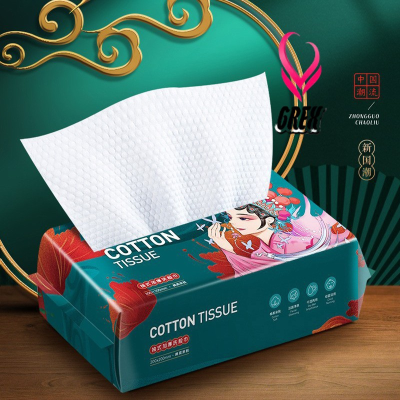 MINAIER Pure Cotton Face Towel Disposable Thicken Face Cleaning Facial ...