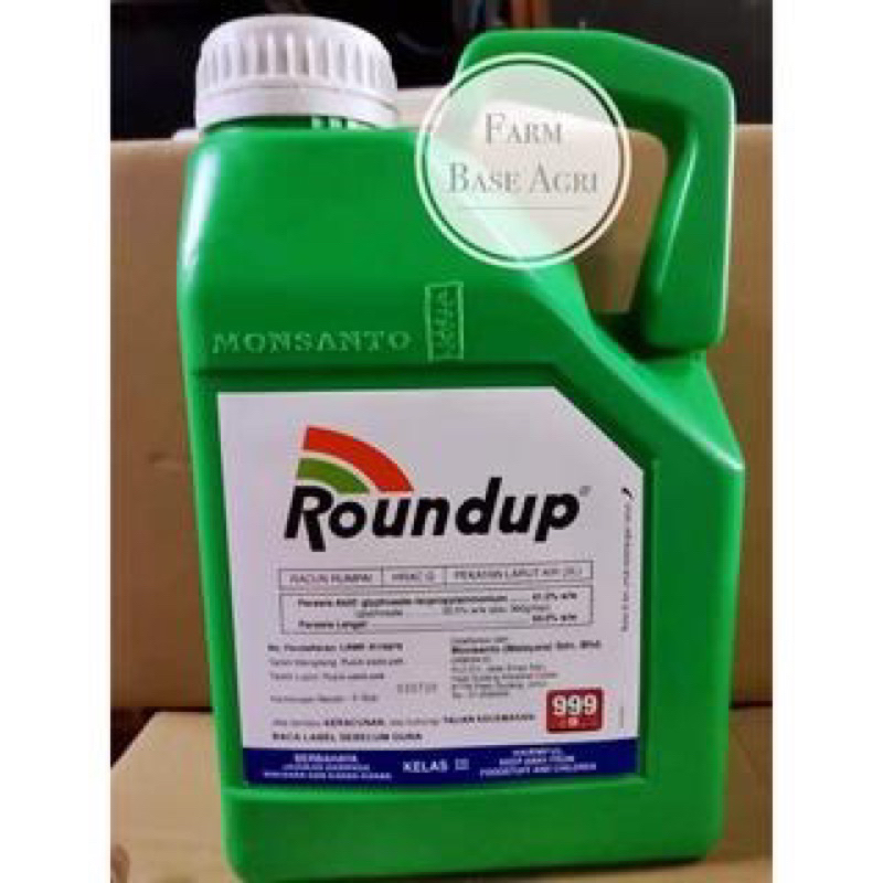 4L Roundup Monsanto Glyphosate 41% Weed Killer Herbicide ( Racun Rumpai ...