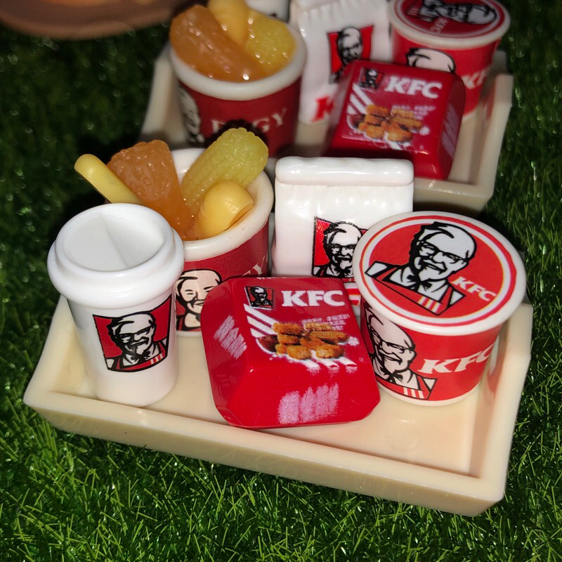 Miniature Food Mini Food KFC MCD Food Tray | Shopee Malaysia