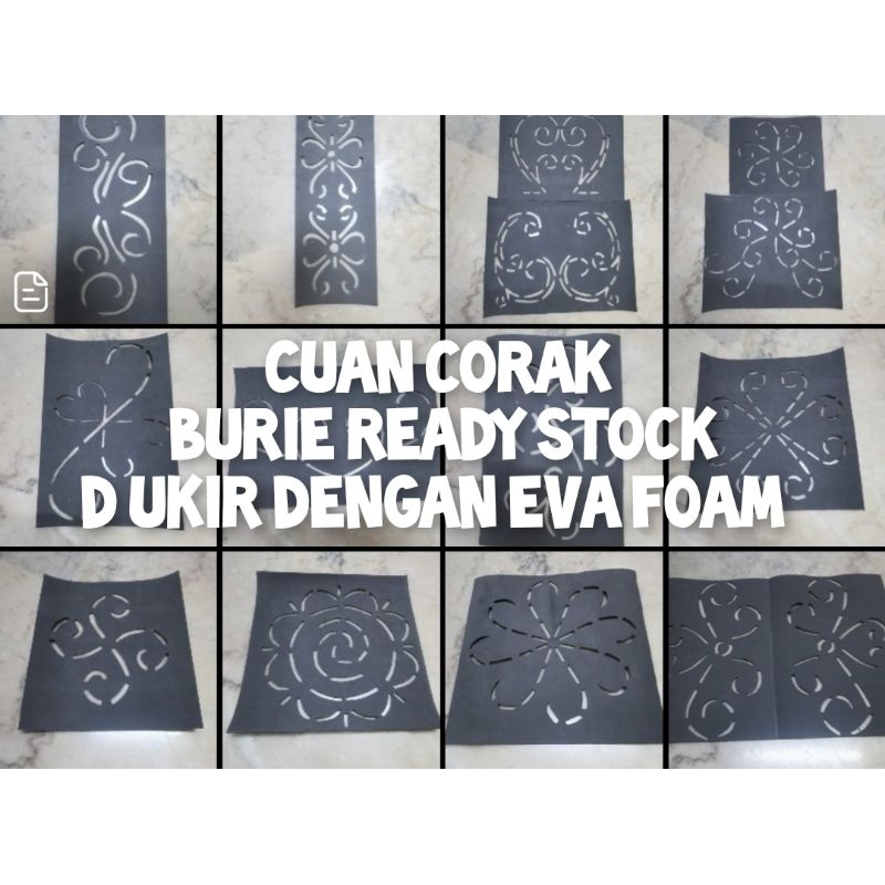 CUAN CORAK BURIEK DI UKIR DENGAN EVA FOAM | Shopee Malaysia