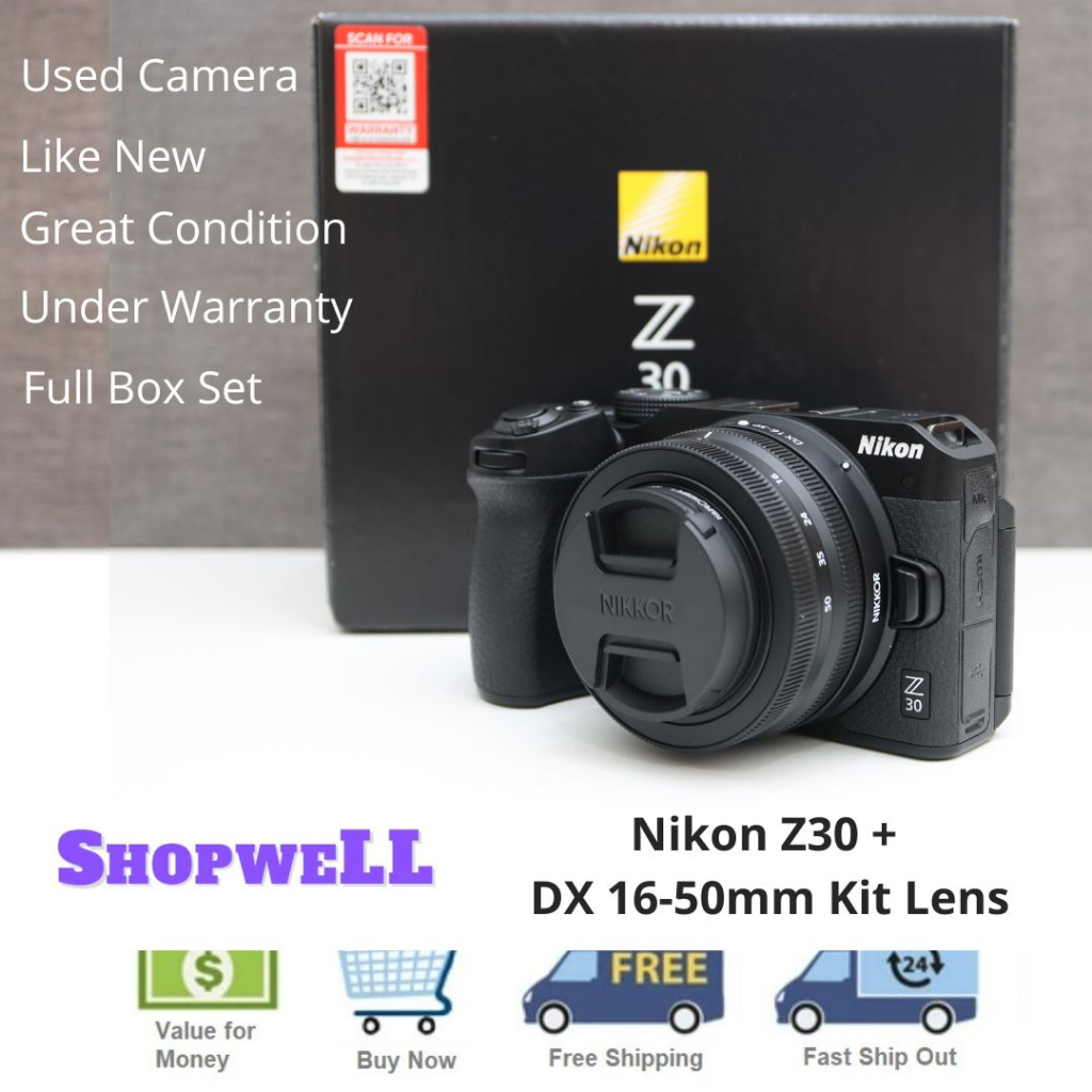 Used Nikon Z30 with DX 16-50mm Kit lens Digital Camera APSC Mirrorless ...