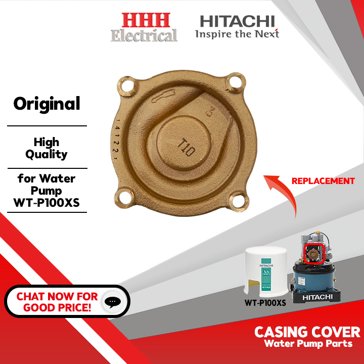HITACHI 100% ORIGINAL Casing Cover For Water Pump WT-P100XS & WT-P150XS ...