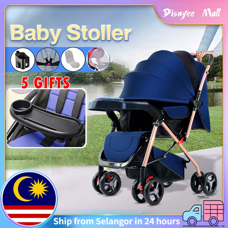 FREE PLATE Stroller Baby Two Way Baby Travel Newborn Stroller Magic ...