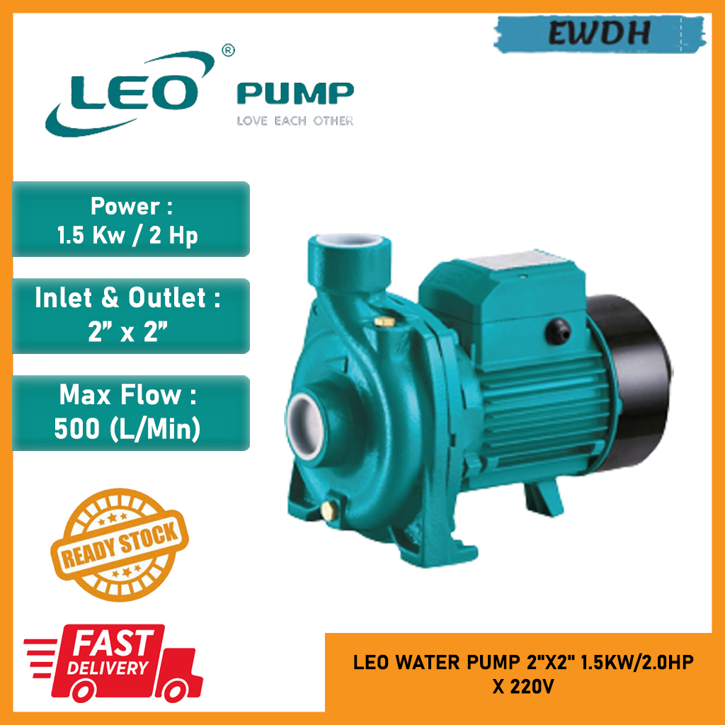 LEO WATER PUMP 2"X2" 1.5kW/2.0HP X 220V | Shopee Malaysia