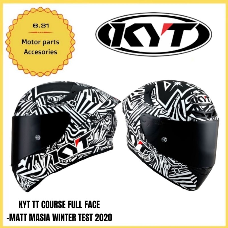 KYT TT COURSE ORIGINAL KYT FULL FACE HELMET ESPAGARO WINTER TEST 2020 ...
