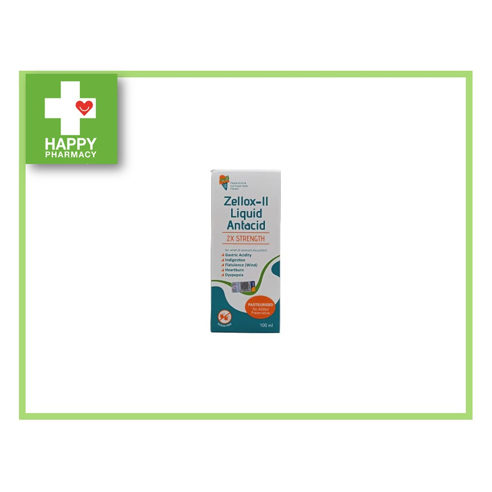 ZELLOX-II DOUBLE STRENGTH LIQUID ANTACID 100ML | Shopee Malaysia