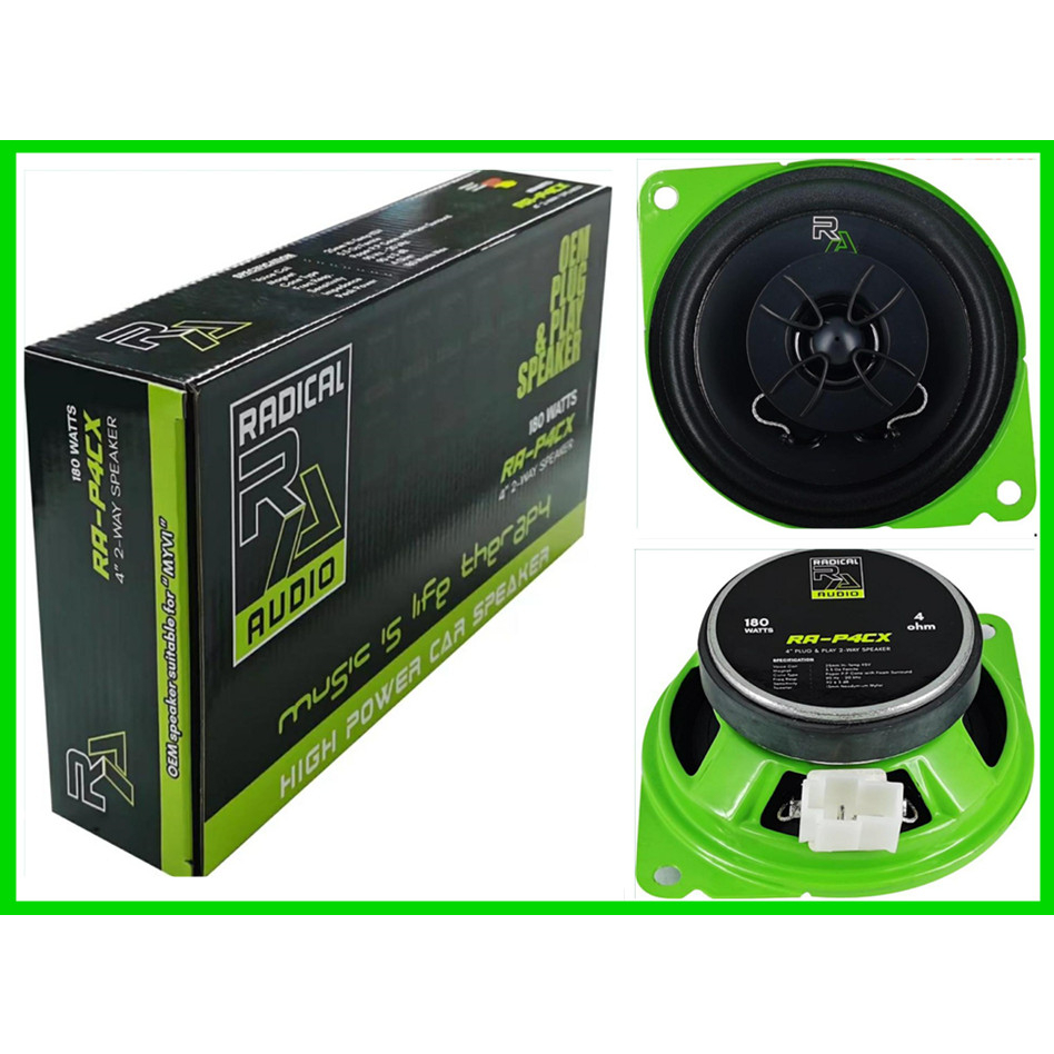 RA / RADICAL AUDIO PERODUA Myvi 4” Plug & Play 2 way Fullrange speaker 2 PCS / Set | Shopee Malaysia