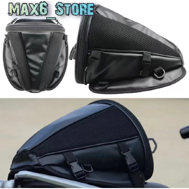 Waterproof Motorcycle Bike Rear Trunk Back Seat Carry Luggage Tail Bag ...