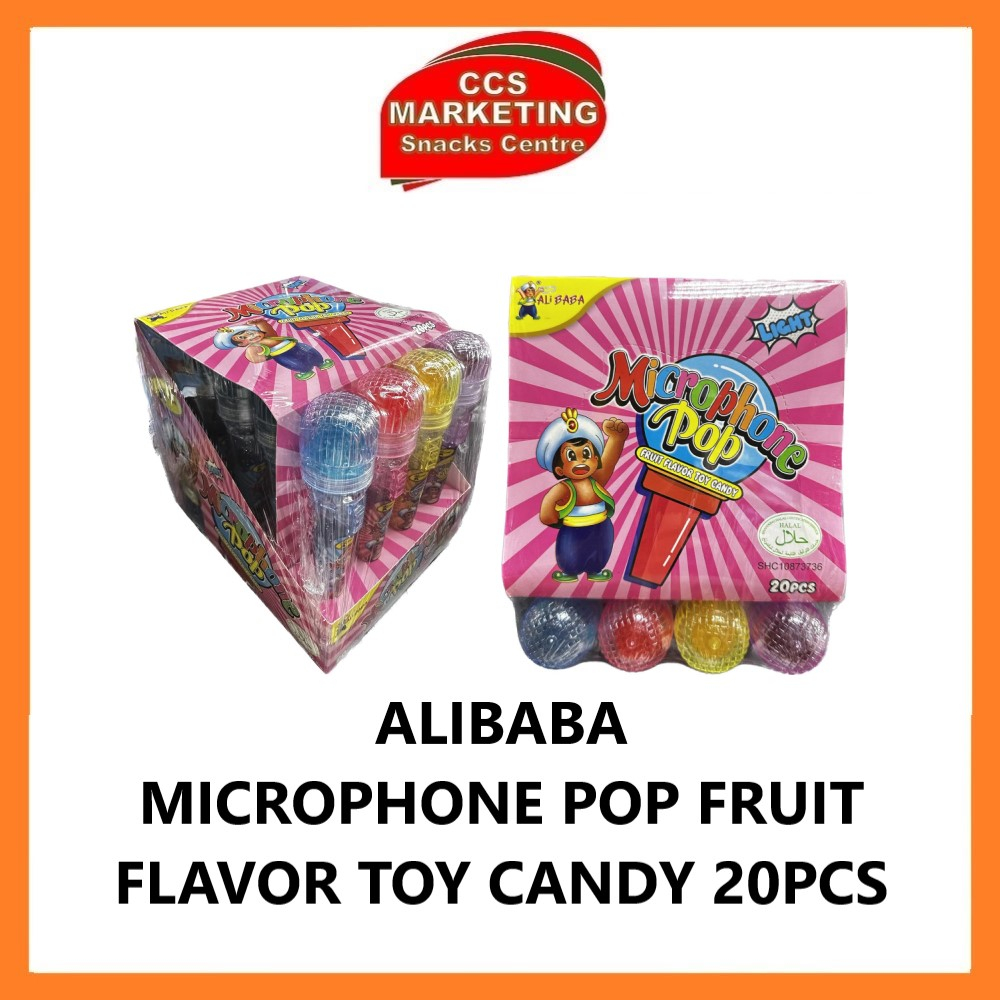 CCS Alibaba Microphone Pop Fruit Flavor Toy Candy 20pcs | Shopee Malaysia