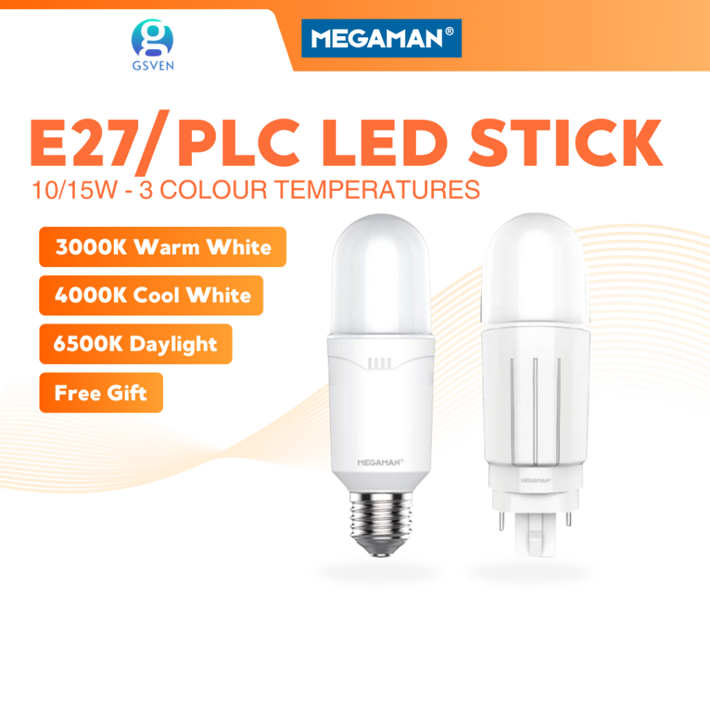 MEGAMAN Energy Saving Bulb LED Bulb Stick Mentol LED Ceiling Light Lighting Lampu Siling E27/PLC ...