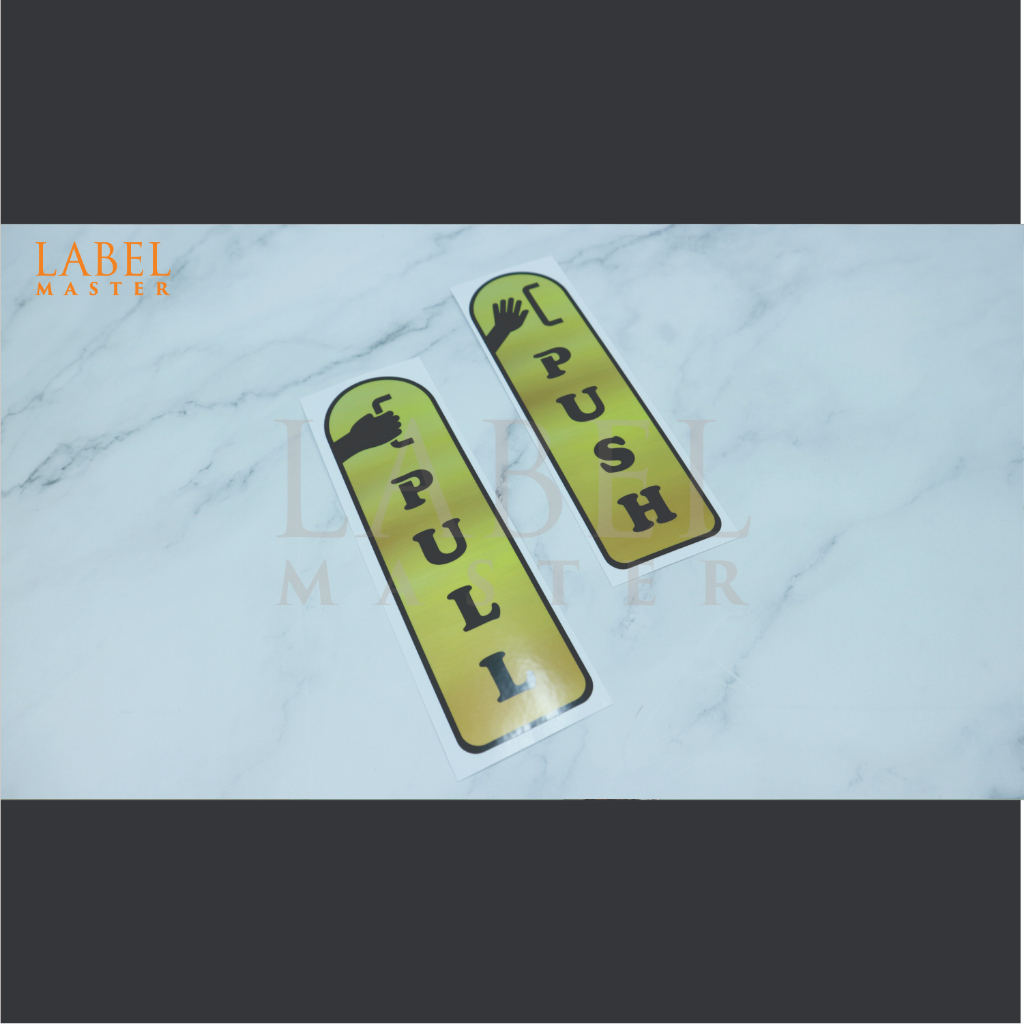 PUSH PULL Door Signage/OPEN CLOSE Door Sign/TOLAK TARIK Sign/BUKA TUTUP ...