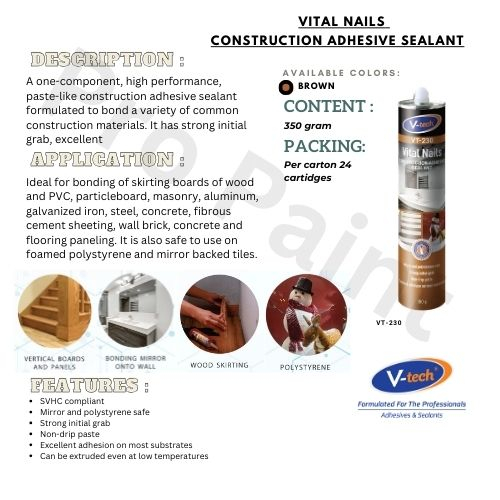 V-Tech Silicone Sealant & Adhesive Sealant VT-202 VT-210 VT-230 Vtech ...