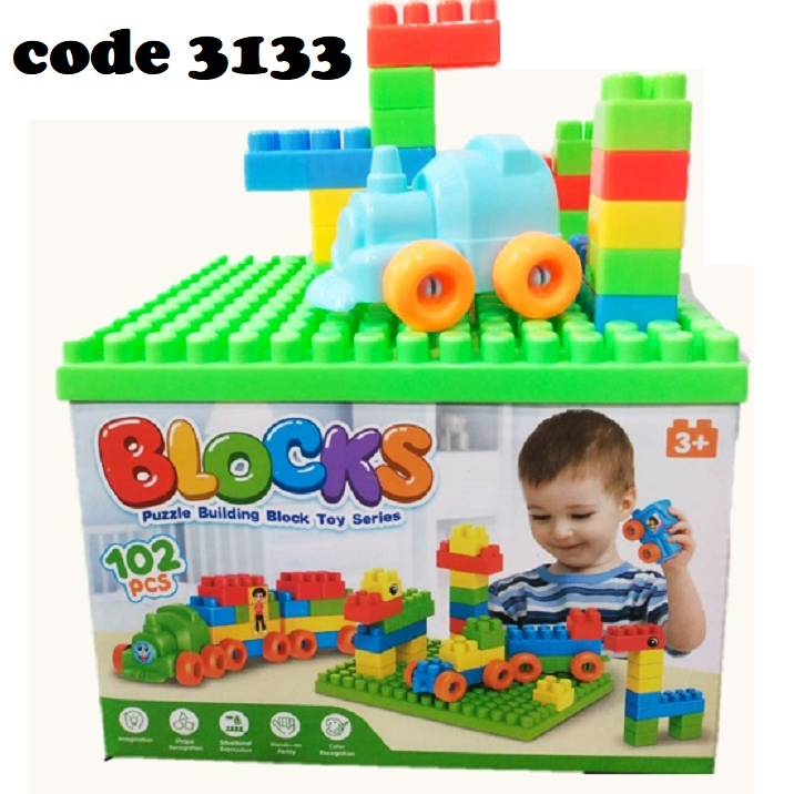 Mega Building Blocks Toy Children Educational Play Set For Kid Mainan ...
