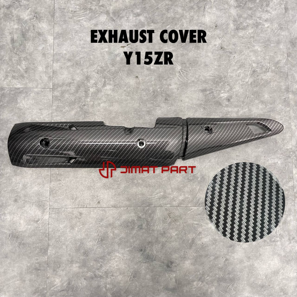 (CARBON) YAMAHA Y15 Y15Z Y15ZR MUFFLER PROTECTOR EXHAUST COVER EKZOS ...