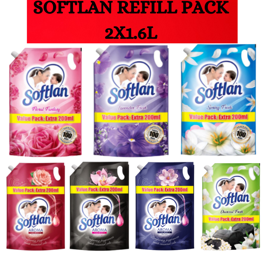 SOFTLAN REFILL PACK 1.5L/1.6L X2PACK | Shopee Malaysia