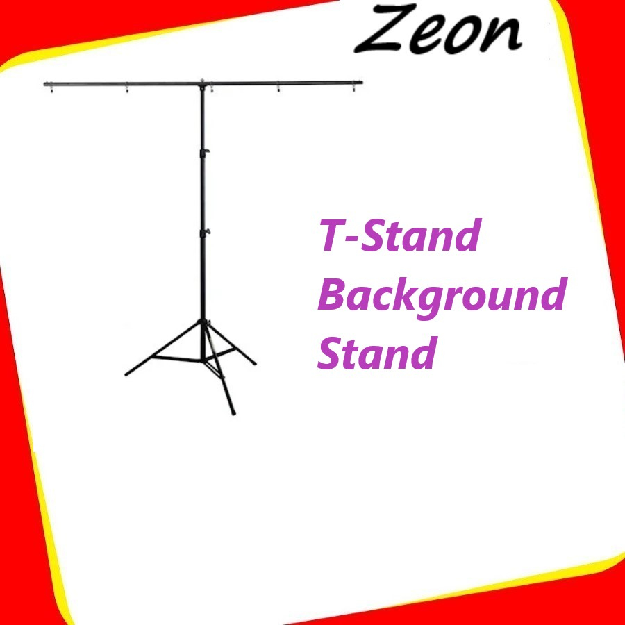 Zeon T-Stand Background Stand Support System Large Metal T-shape Stand ...