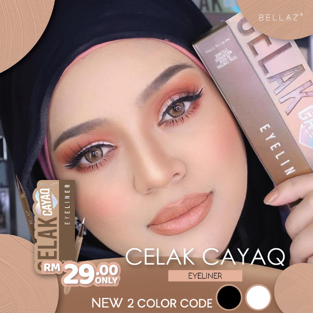 Bellaz Celak Cayaq Liquid Eyeliner Pen Waterproof Long Lasting Black ...