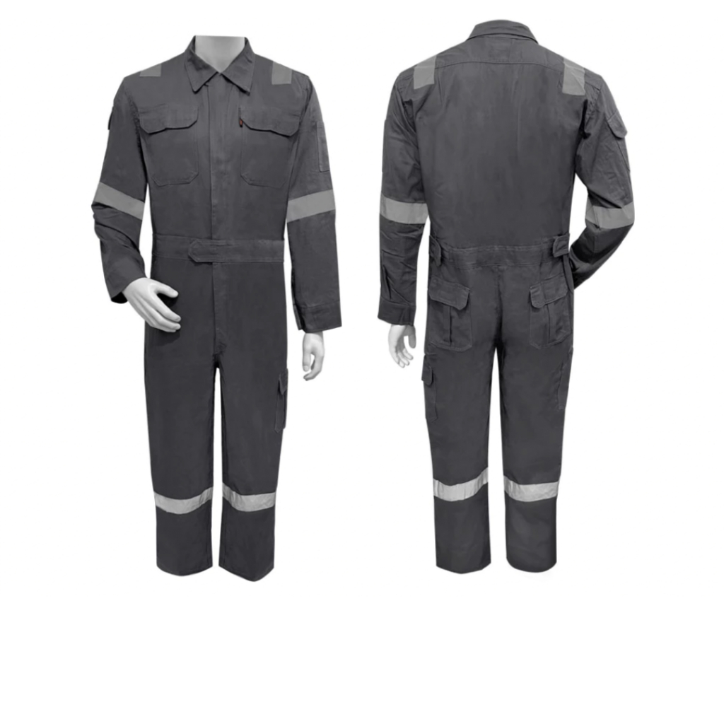 Exclusive Heavyweight 240gsm Grey / Gray Cotton Safety Coverall ...