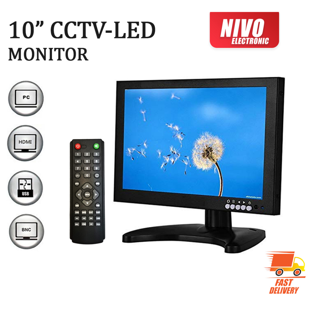 10.1 INCH STAND CCTV LCD MONITOR WITH CASING DC 12V | Shopee Malaysia