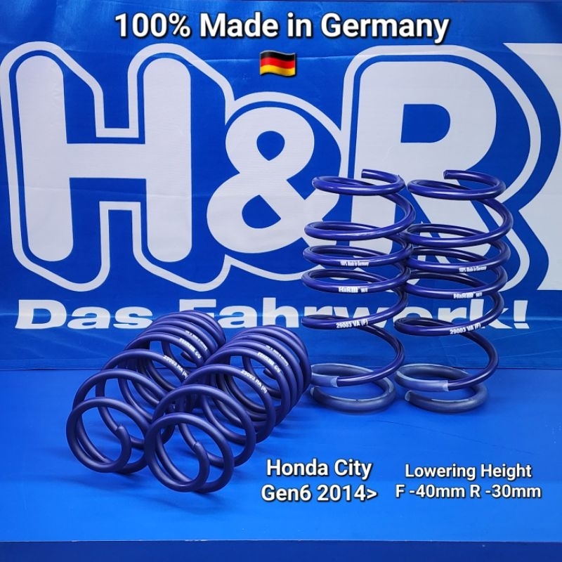 Honda City Gen6 / GM6 - H&R Sport Springs | Shopee Malaysia