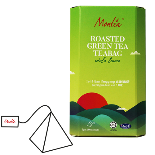 Montea MP 905 Roasted Green Tea Pyramid Teabag (3g x 10's) | Shopee Malaysia