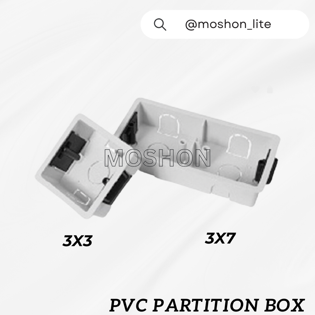 PVC Partition Box / Partition Base 3x3 3x7 (white) | Shopee Malaysia