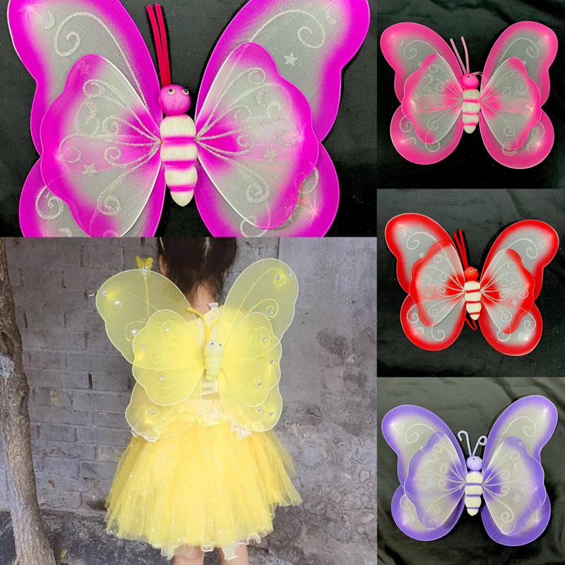 🇲🇾Butterfly Costume| rama-rama untuk dipakai| birthday costume ...