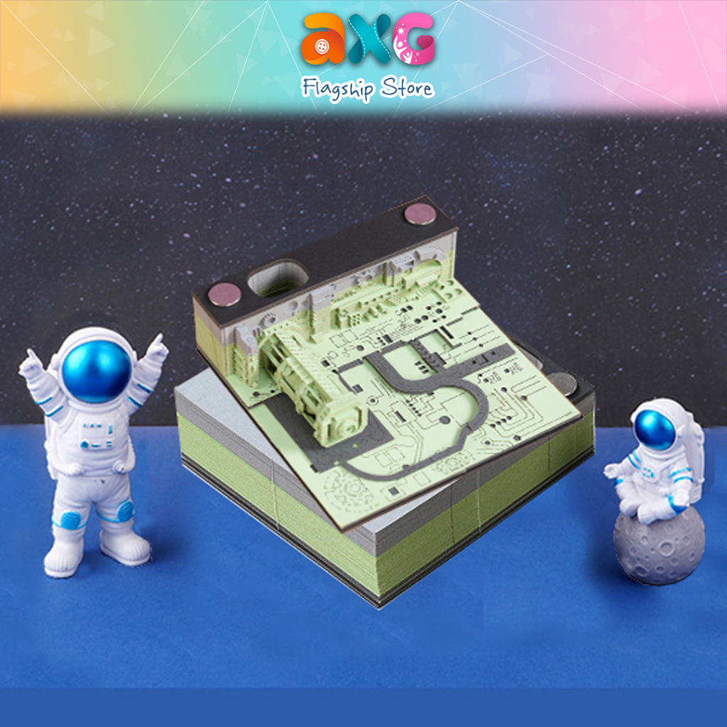 3D Notepad Memopad Papercraft Interstellar Set (IQM264) Hand-Torn Non ...