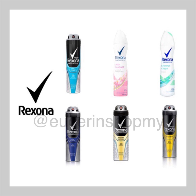 (NEW)Rexona Deodarant Spray Man and Woman 70ml/135ml/150ml (Exp 2026 ...