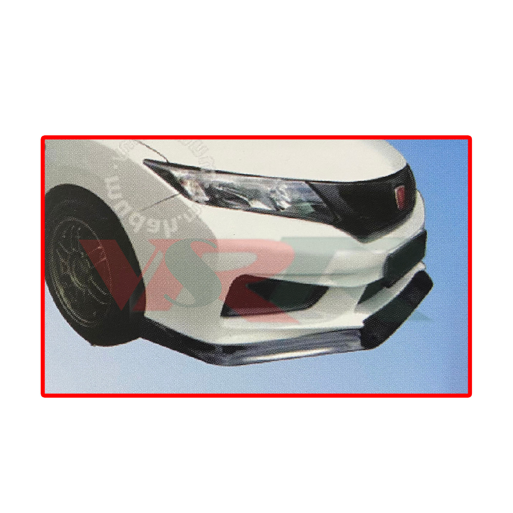 Honda City (2014) TAKERO Style Front Skirt Bumper Lower V Lip Vlip ...