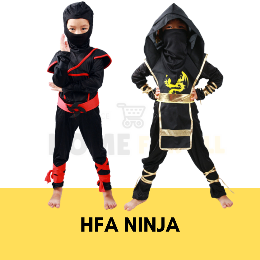 HOMEY Kids Unisex Ninja Kids Ninja Warrior Ninja Go Japan Ninja ...