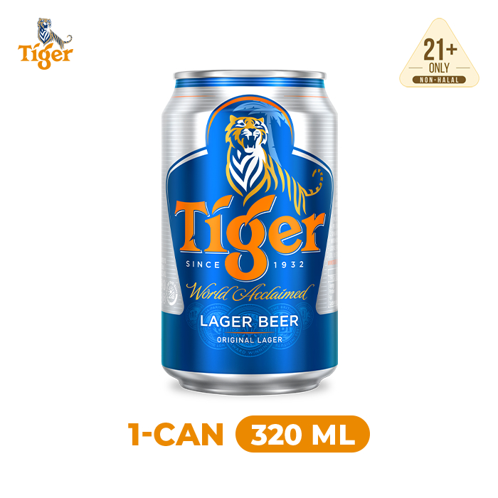 Tiger Lager Beer Can 5.0% Alcohol (24 x 320ml) | Shopee Malaysia