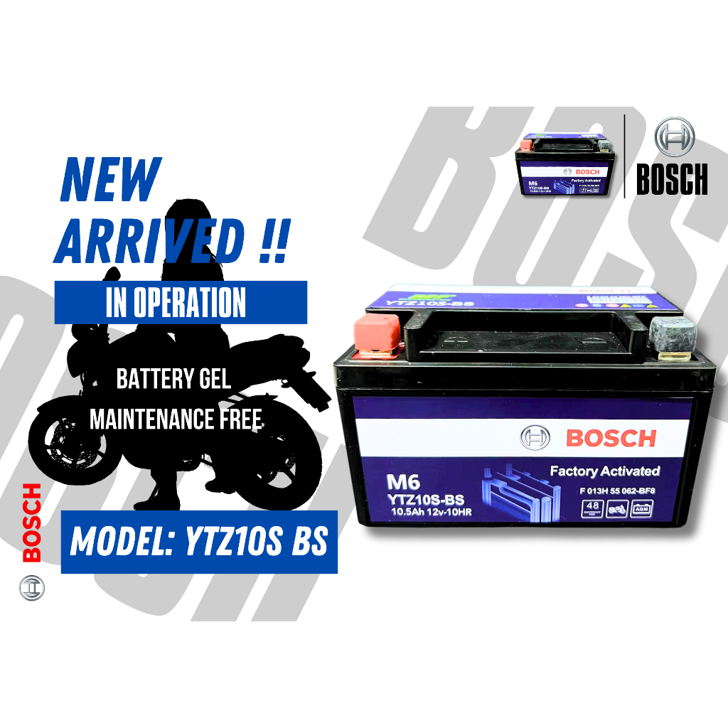 YTZ10S YTZ10S-BS BATTERY GEL BOSCH KTM DUKE 690 TMAX R1 R6 MT MT07 MT09 CB500 CBR 650F VULCAN S ...