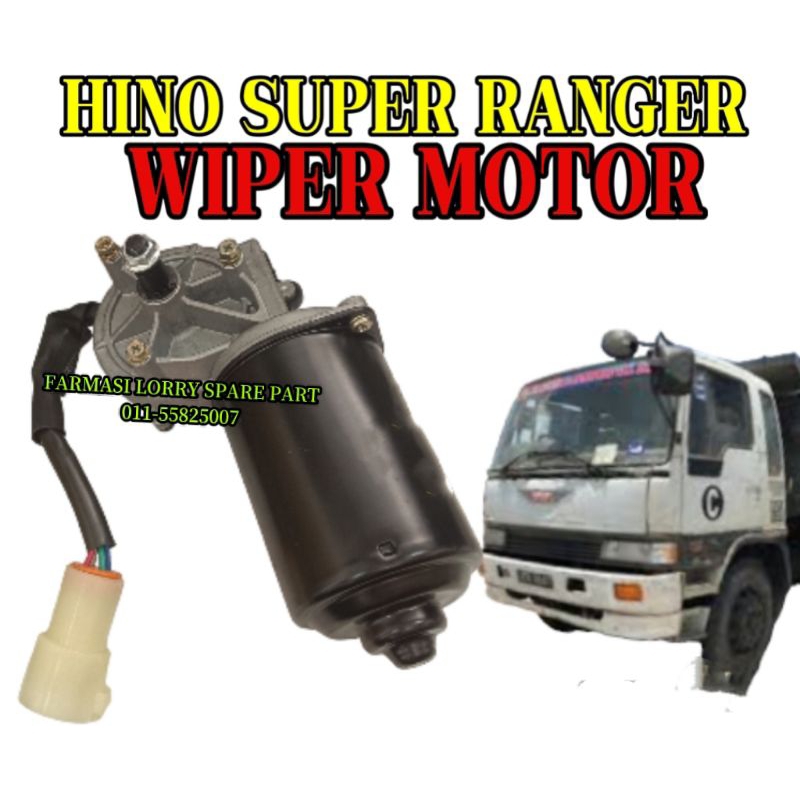 (4PIN ROUND)HINO SUPER RANGER WIPER MOTOR UNTUK LORRY MIXER TRUCK ...