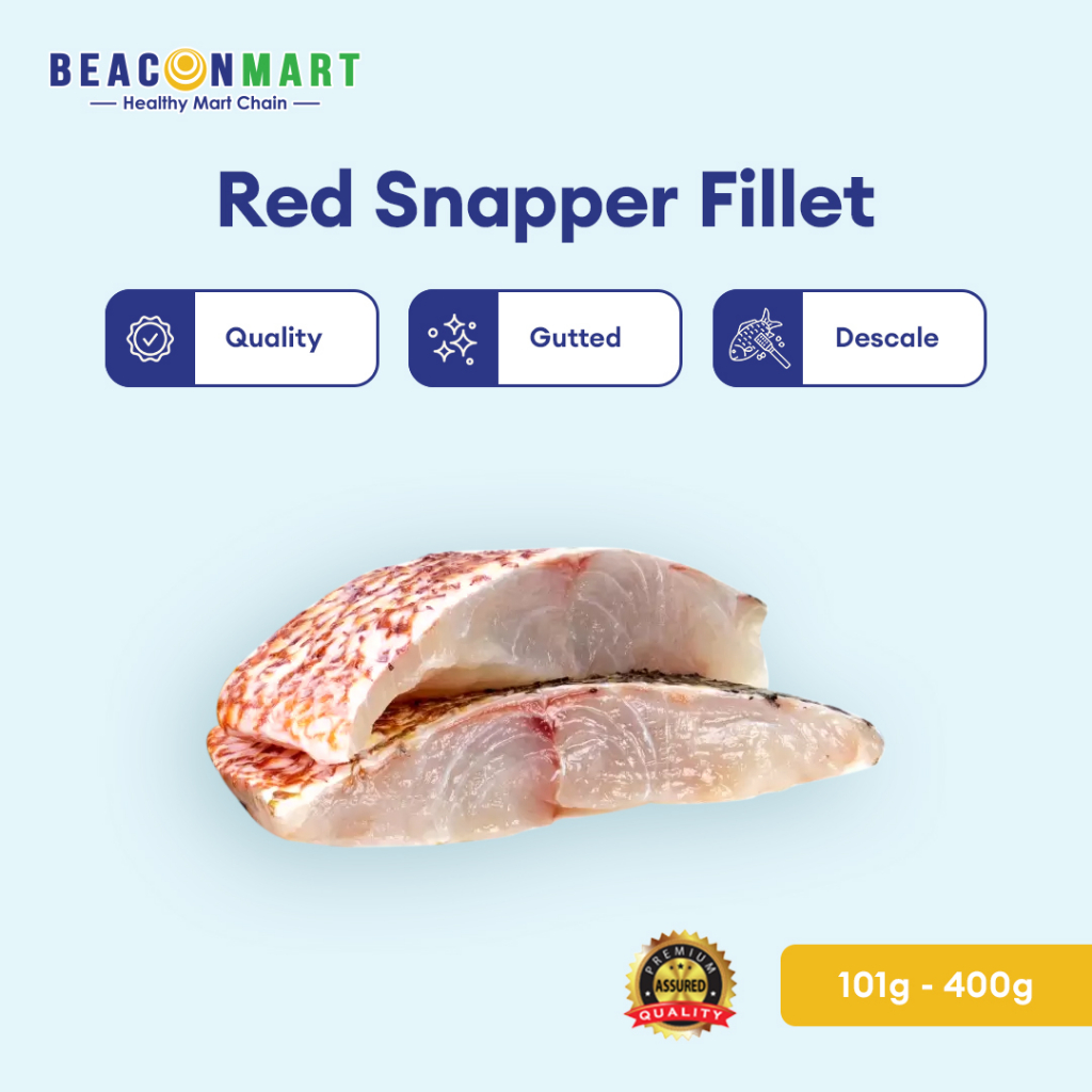 [Beacon Mart] Fresh Frozen Red Snapper Fillet| Sabah Wild Caught ...