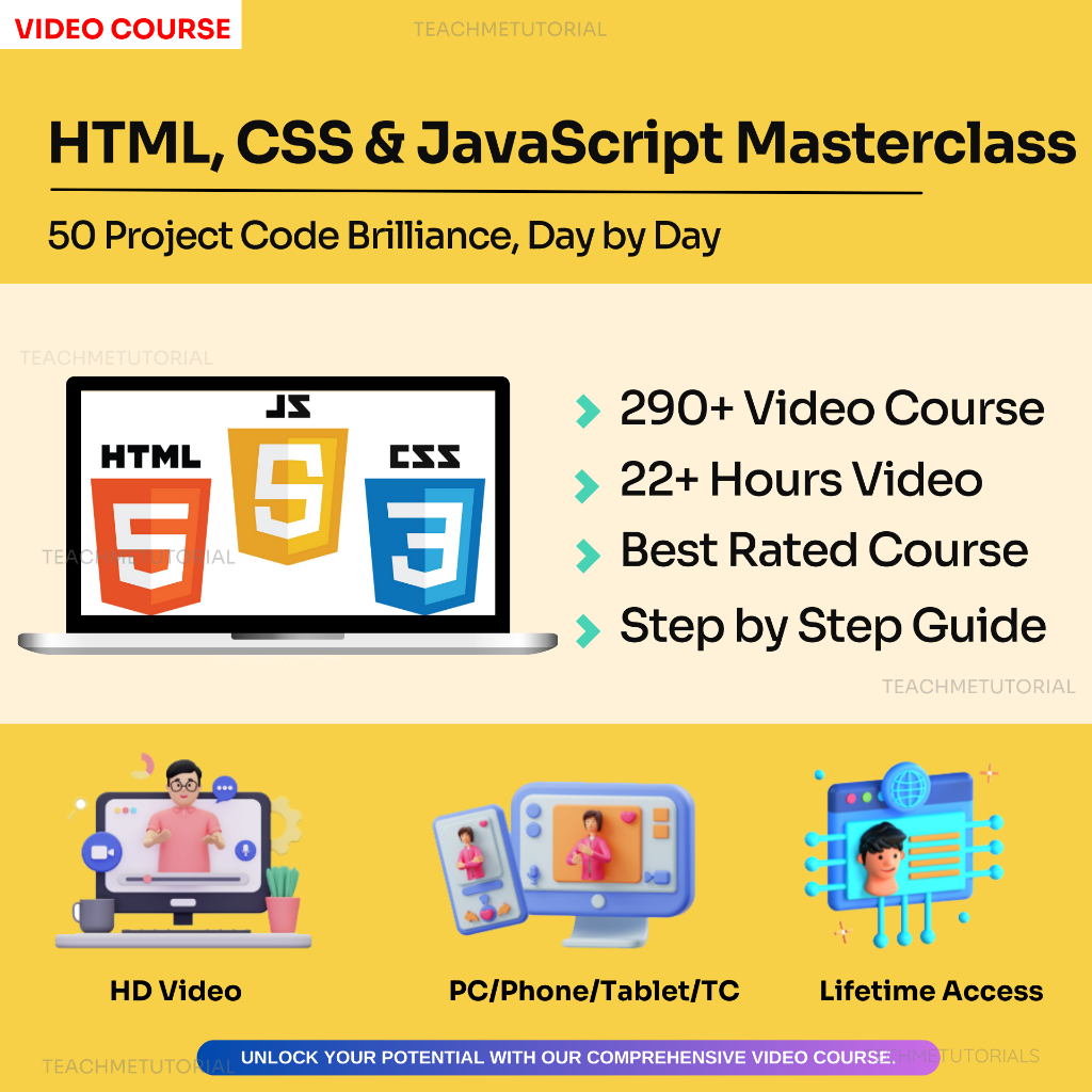 50 Projects in 50 Days Bootcamp: HTML, CSS & JavaScript Mastery | Shopee Malaysia