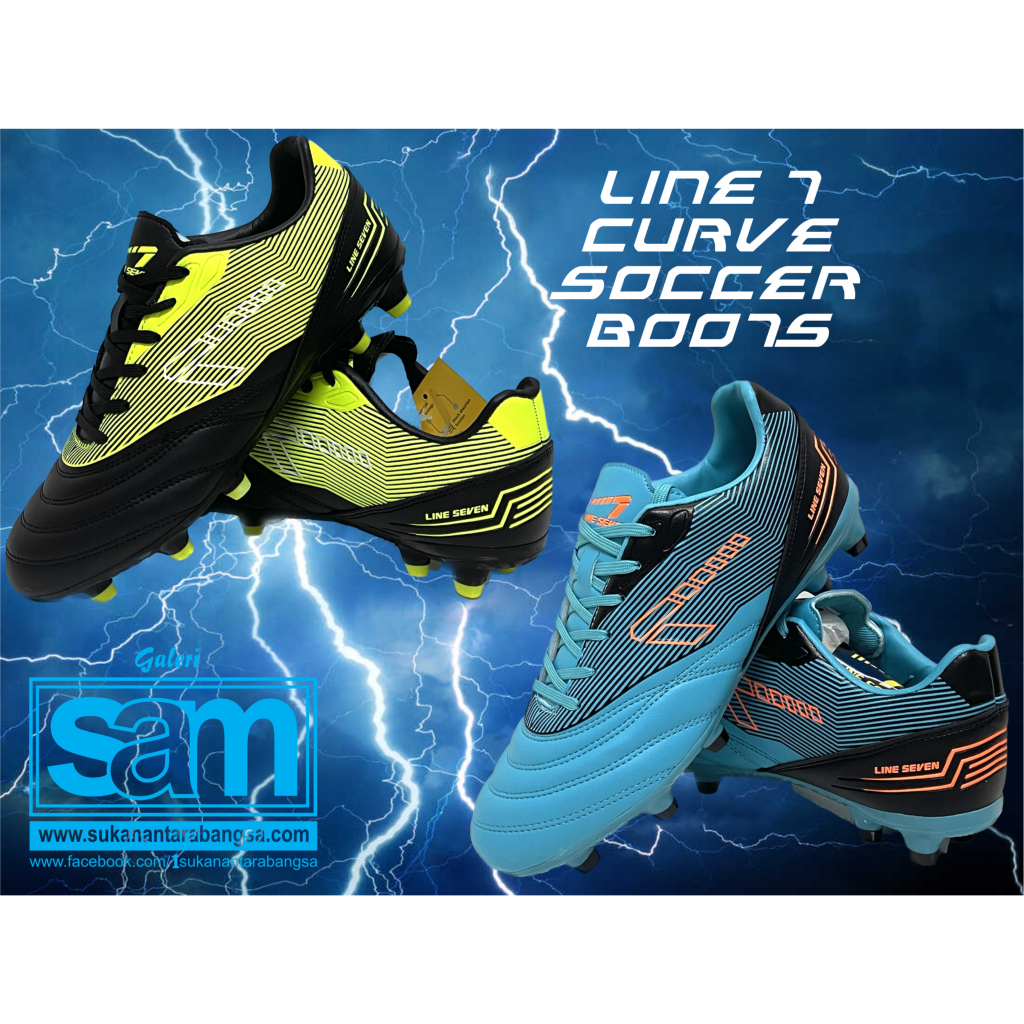 KASUT / BUT BOLA SEPAK LINE 7 CURVE SOCCER FOOTBALL BOOTS | Shopee Malaysia