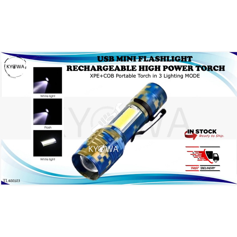 Mini Torch Light Rechargeable Zoomable Torchlight Set T6 Mini ...