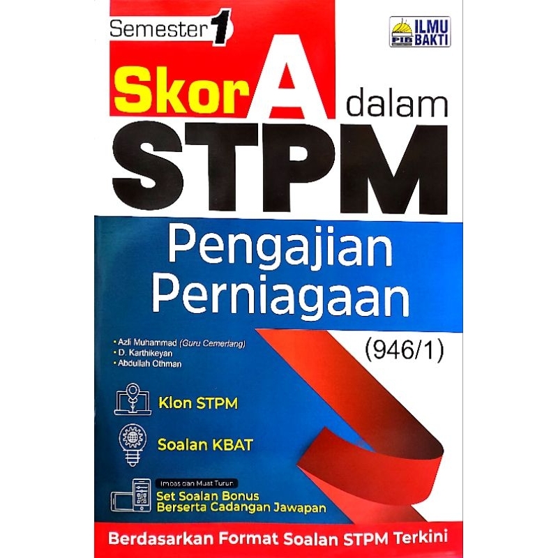BUKU LATIHAN STPM - SKOR A DALAM STPM - SEMESTER 1 (PIB) 2023 | Shopee Malaysia