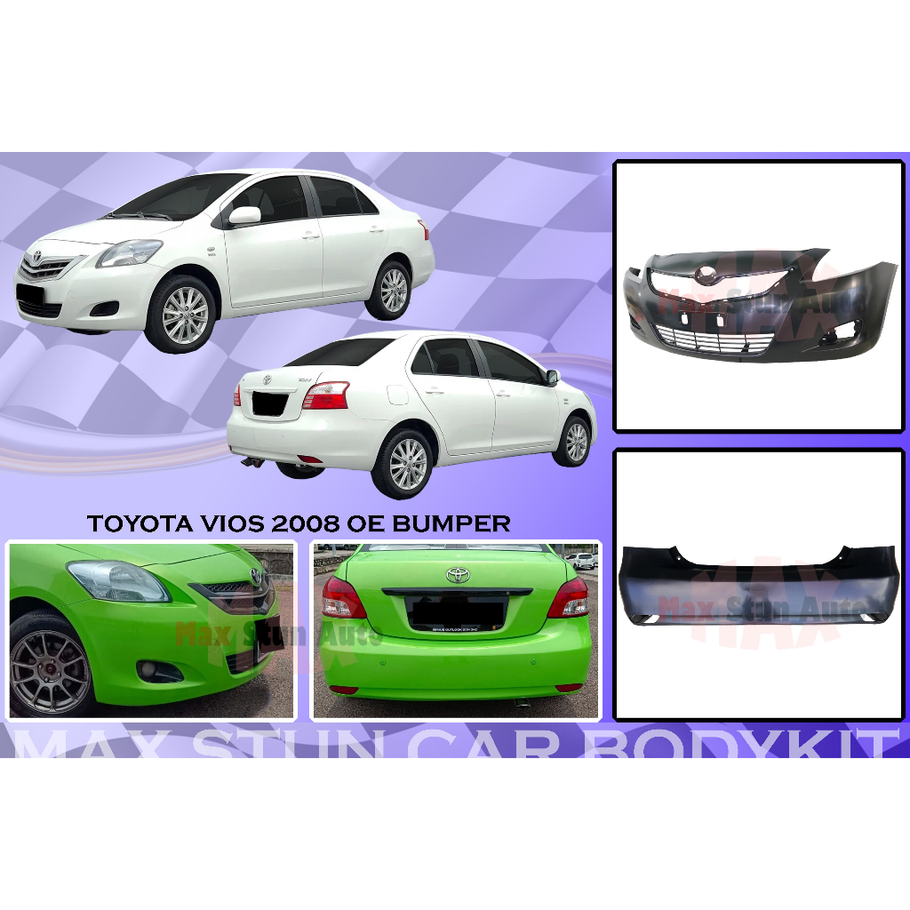 TOYOTA VIOS NCP93 2008-2012 OE BUMPER PP VIOS DUGONG VIOS SECOND GENERATION FRONT REAR BUMPER ...