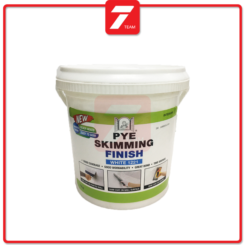 PYE SKIMMING FINISH WHITE 1221 5KG / Skim Coat | Shopee Malaysia