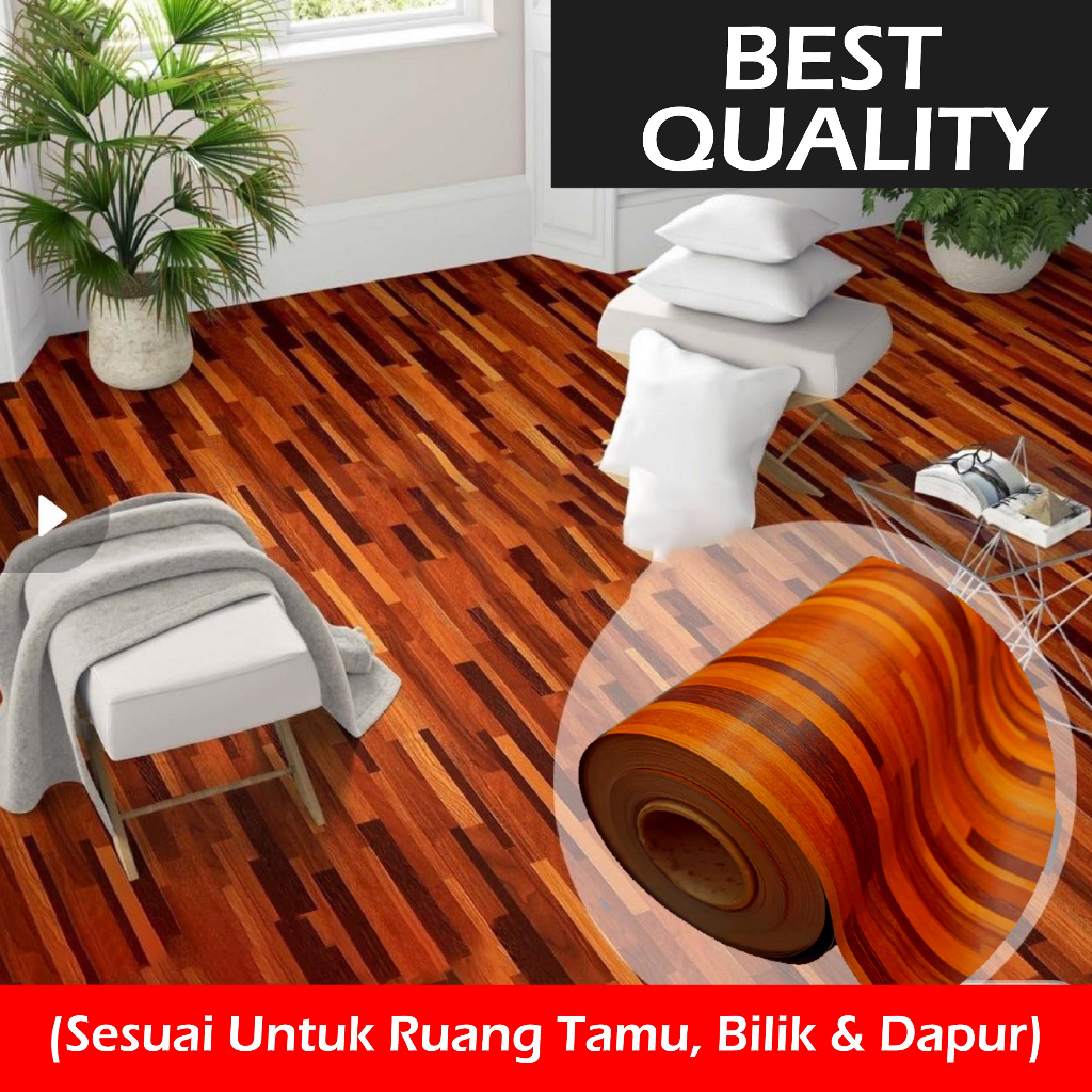 Tikar Getah Tebal 0.45mm PVC Vinyl Carpet Flooring (Lebar 5 kaki ...